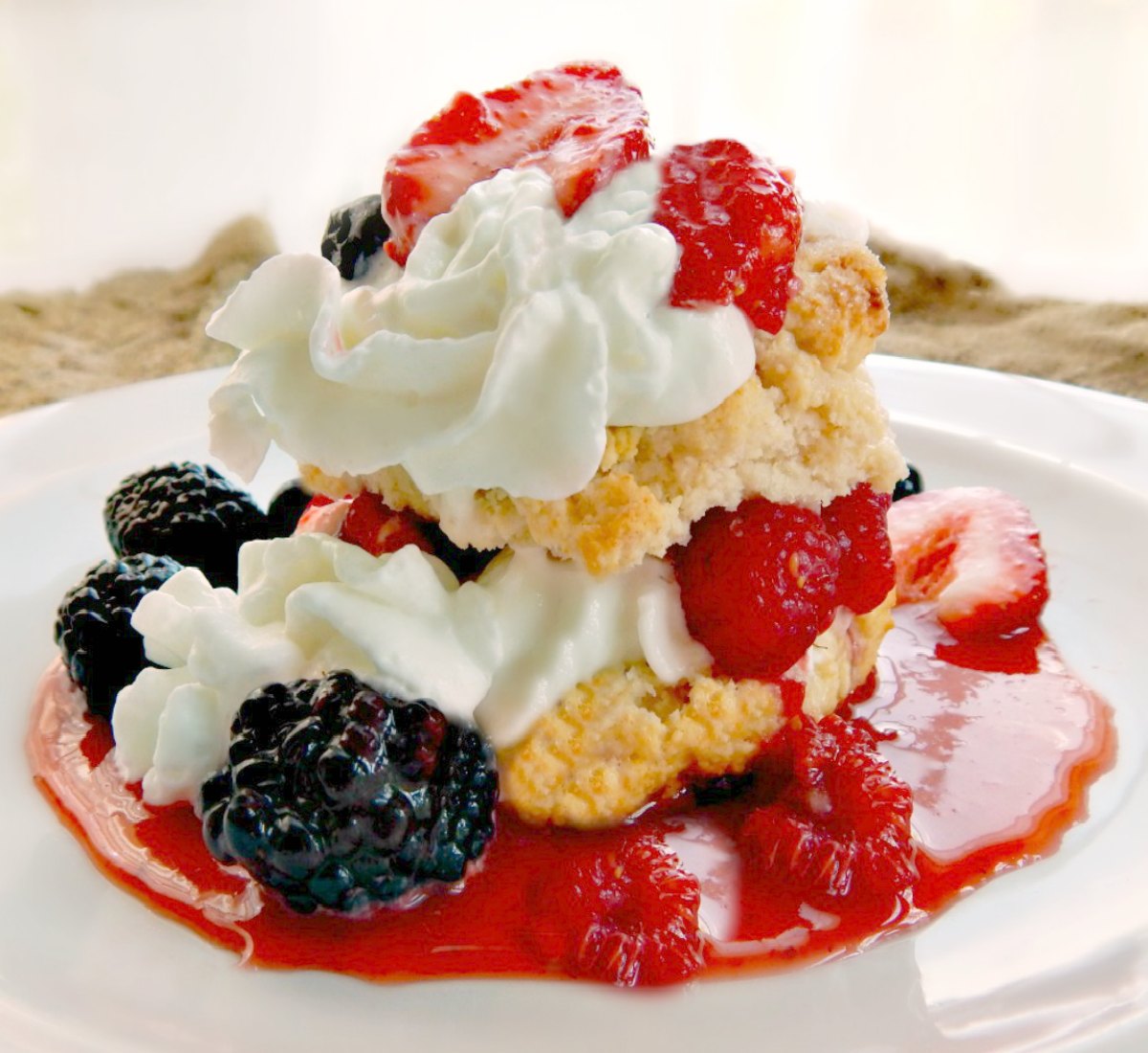Three Berry Shortcakes - Frugal Hausfrau