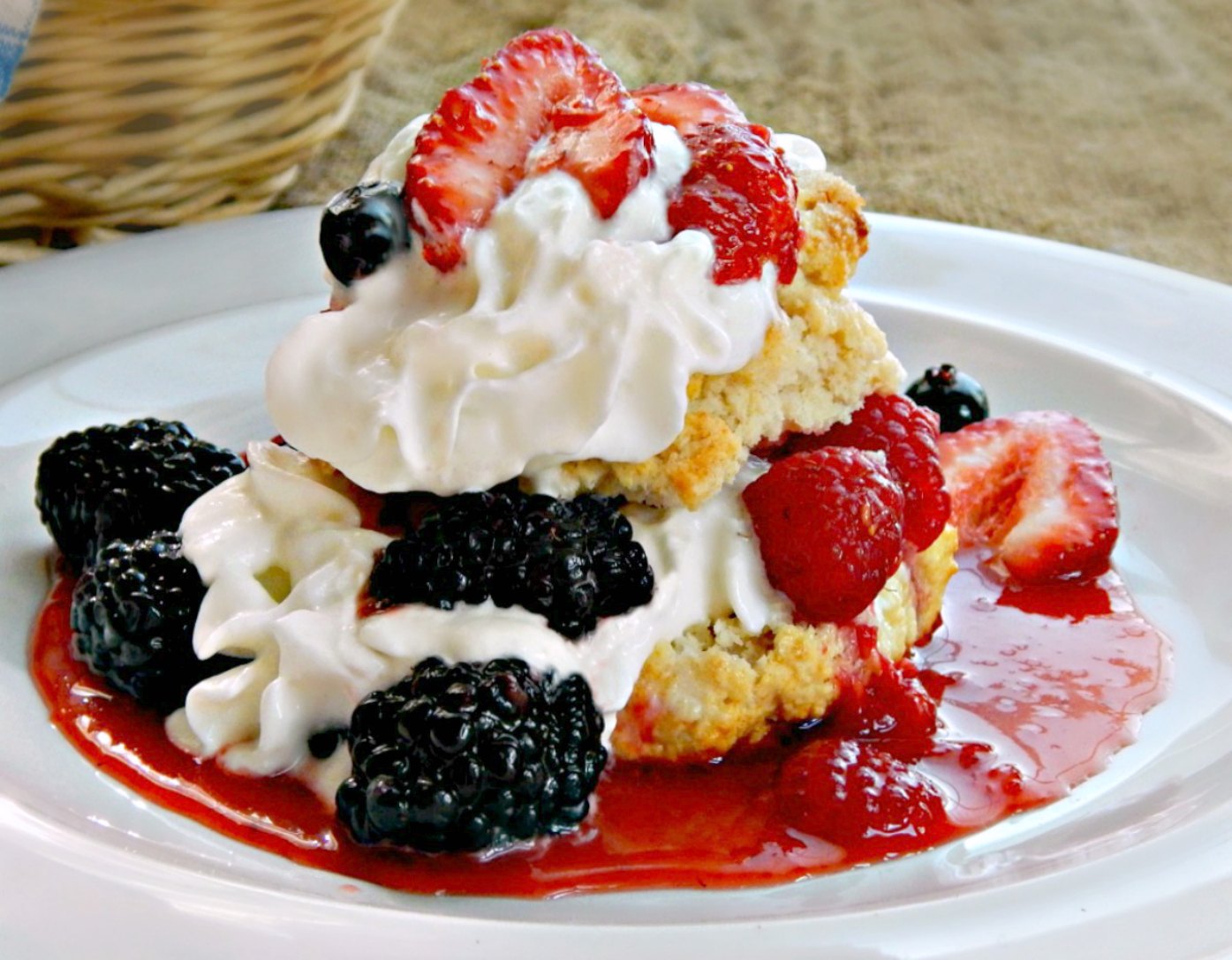 Three Berry Shortcakes - Frugal Hausfrau
