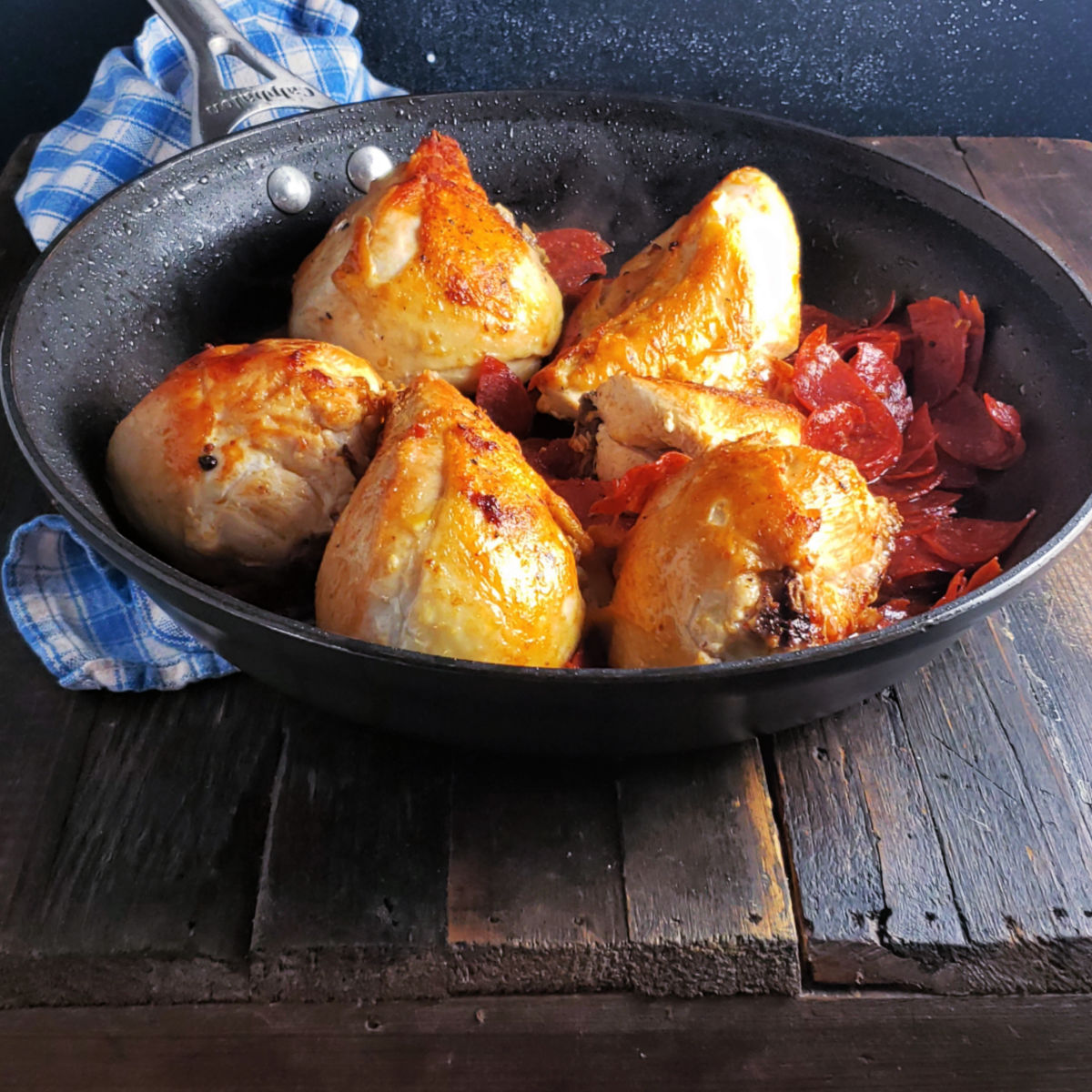 Poulet Basquaise - Basque Chicken - Frugal Hausfrau