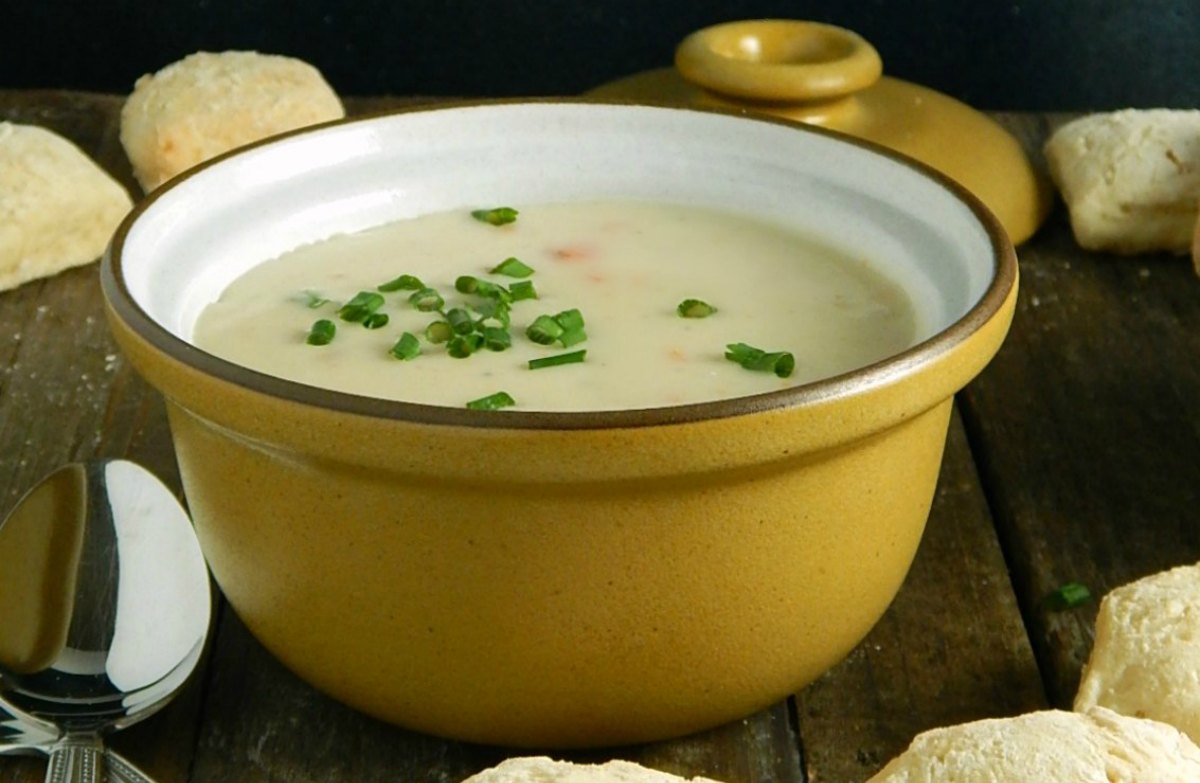 Simon Pearce Vermont Cheddar Soup - Frugal Hausfrau