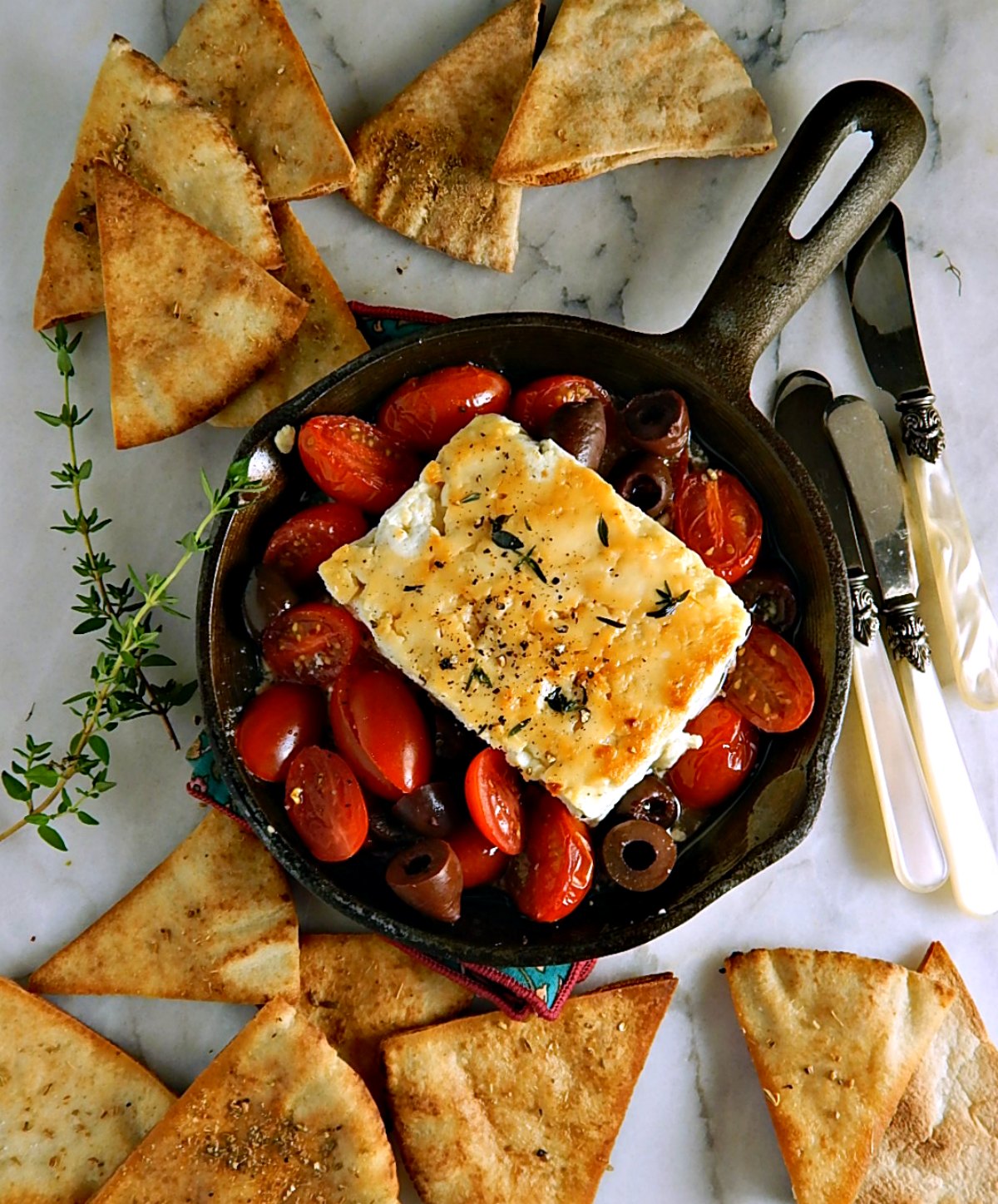 Easy Honey Roasted Feta - Frugal Hausfrau