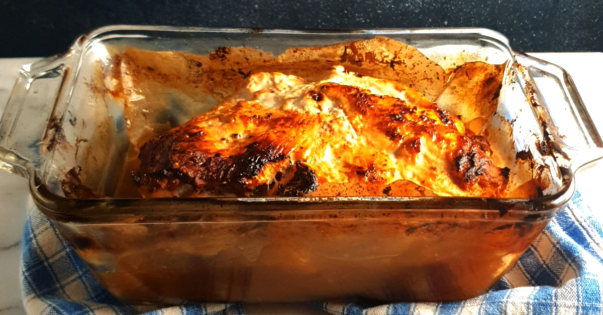 Loaf Pan Chicken Gyros - Frugal Hausfrau