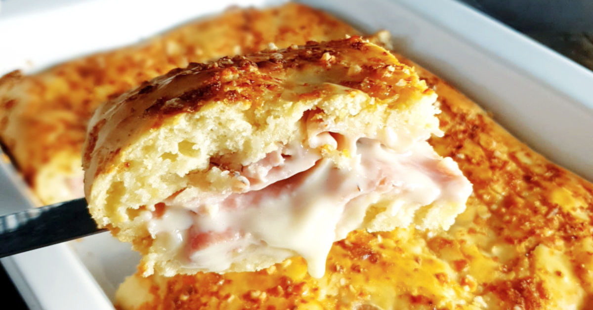 Cheesy Ham Torta - Frugal Hausfrau